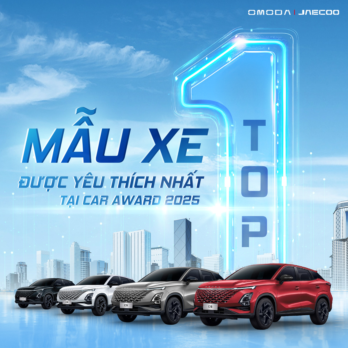 Omoda C5 – Dẫn đầu danh hiệu “Mẫu xe được yêu thích nhất” tại Car Award ...